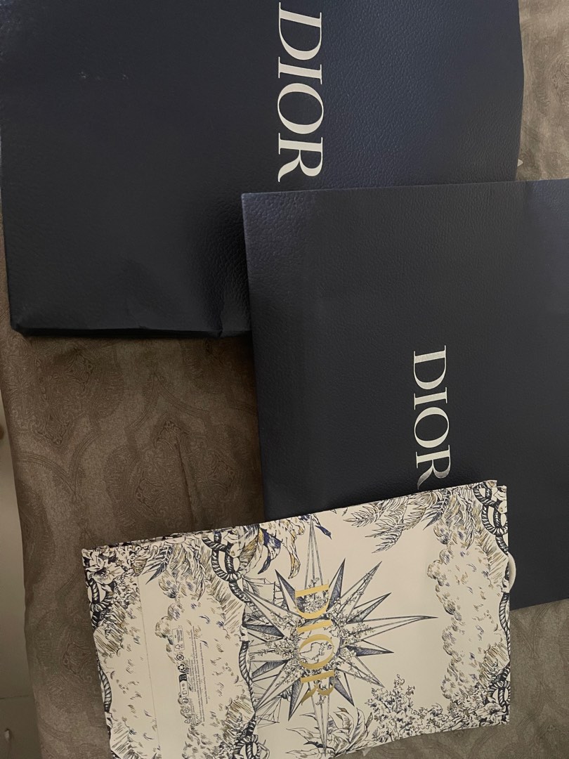 Dior paper bags, Luxury, Accessories on Carousell