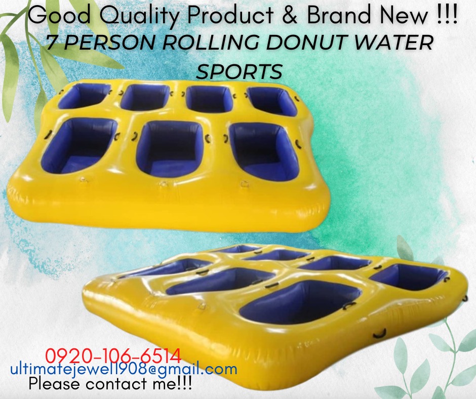 Donut Boat 7 Seaters Rolling Donut Boat Inflatable Water Sports, Sports ...