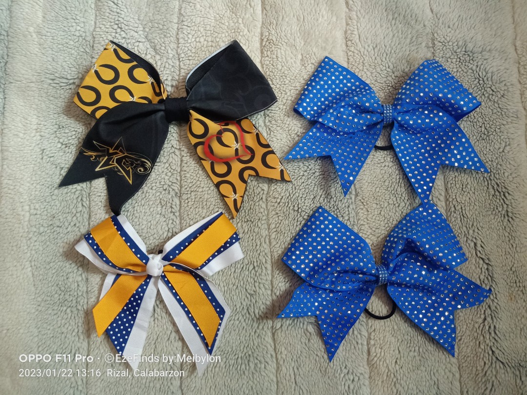 EZEFINDS Big Ribbons Head dress Ponytails, Women's Fashion, Watches ...