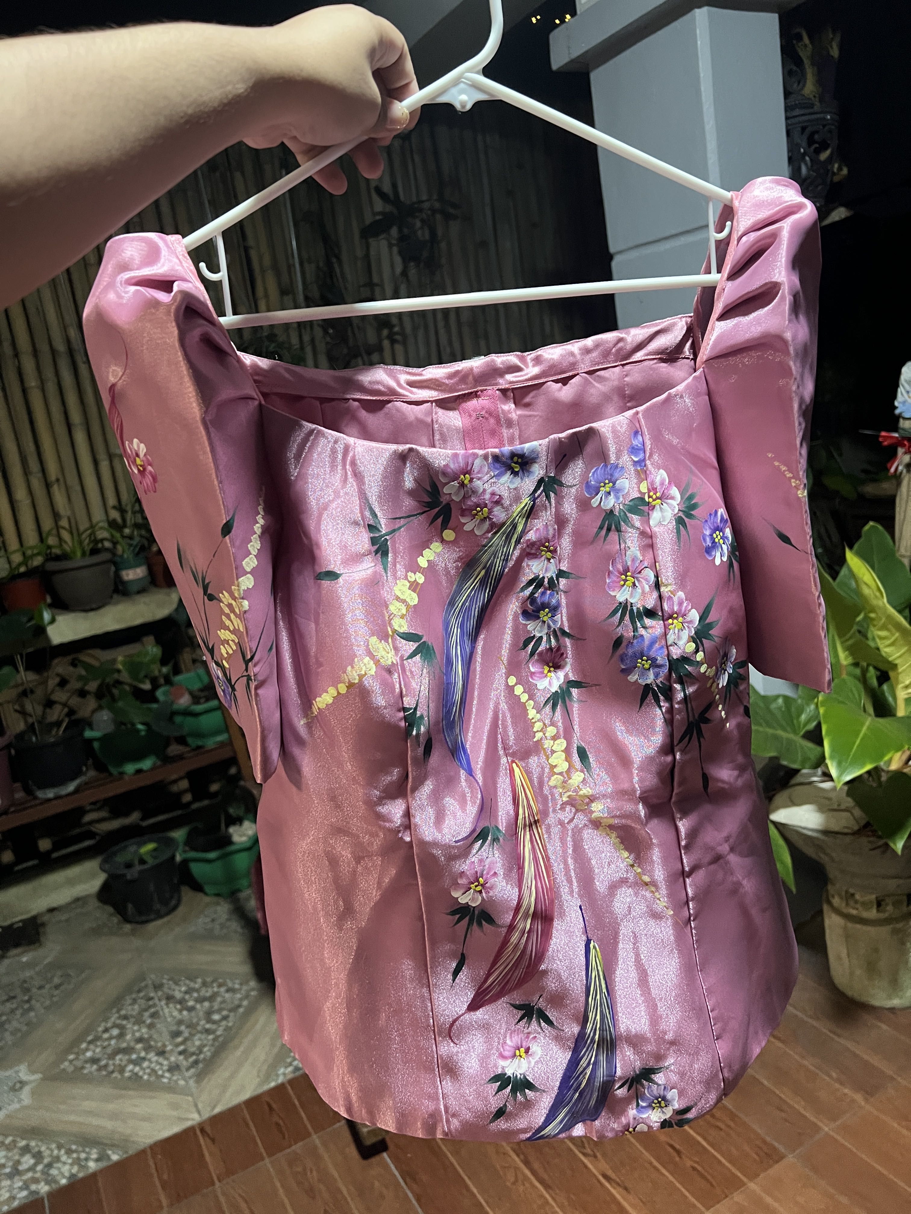 Filipiniana Terno Pink - Plus Size - Brand New - Handpainted, Women's ...