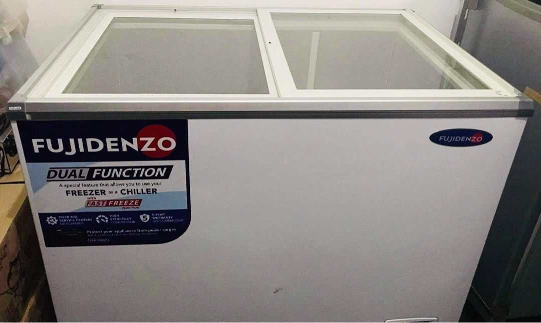Fujidenzo Glass Top Chest Freezer, TV & Home Appliances, Kitchen Appliances, Refrigerators and ...