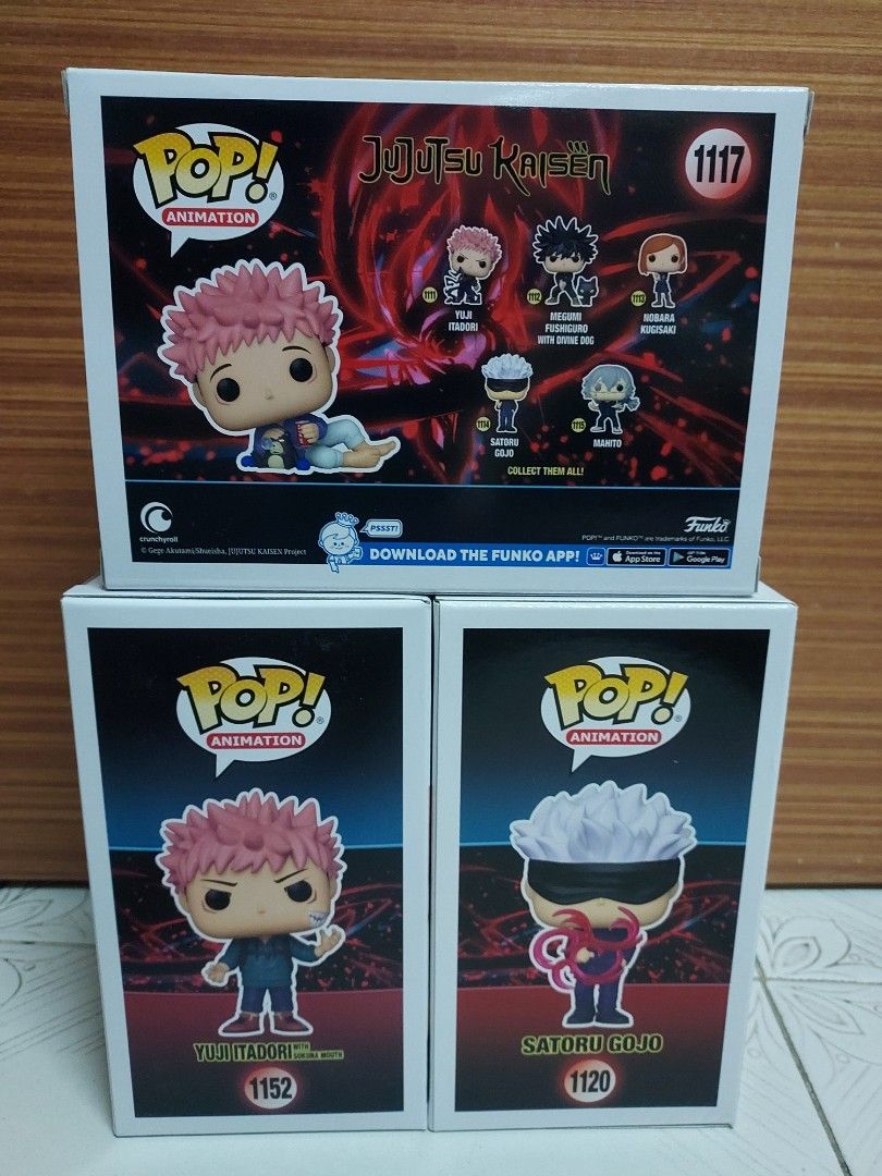 Funko Jujutsu Kaisen bundle of 3, Hobbies & Toys, Toys & Games on Carousell