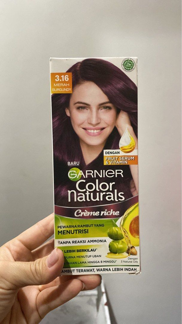 Garnier color naturals hair color colour pewarna rambut sachet dan full ...