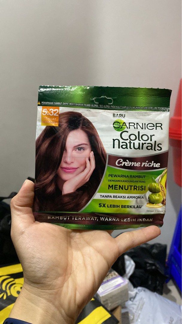 Garnier color naturals hair color colour pewarna rambut sachet dan full ...