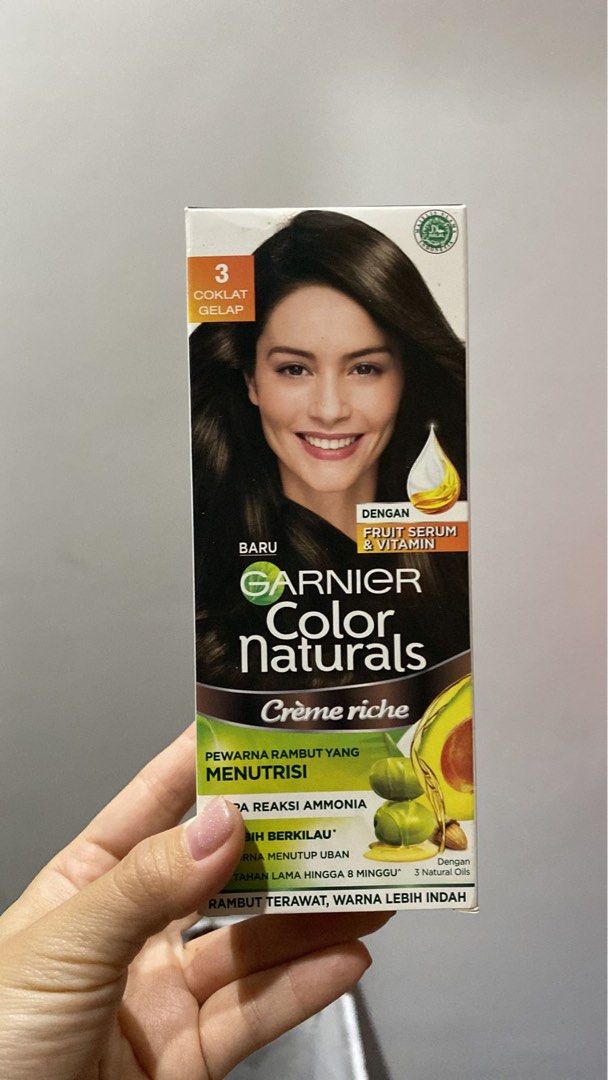 Garnier color naturals hair color colour pewarna rambut sachet dan full ...