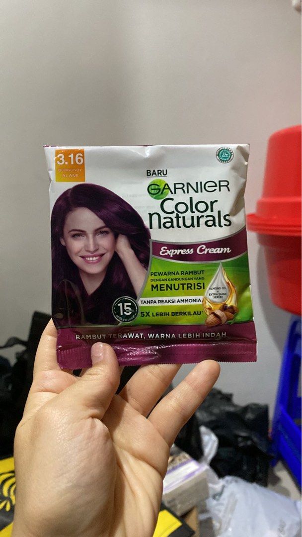 Garnier color naturals hair color colour pewarna rambut sachet dan full ...
