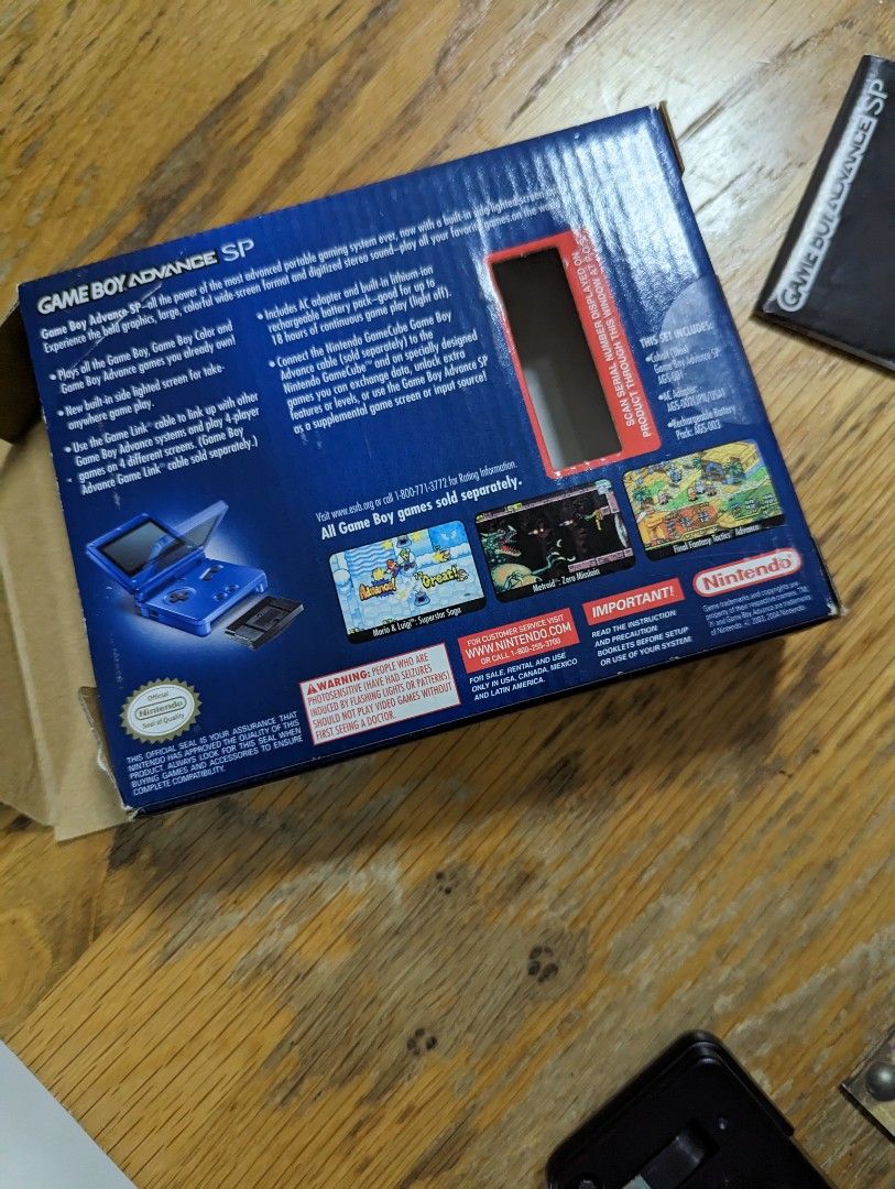 GBA SP completed cobalt and working clean with nice screen, Video ...