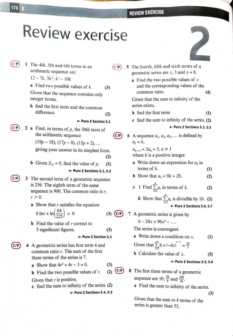 GCE - International A Levels (IAL) PURE MATHEMATICS 2, 興趣及遊戲, 書本 & 文具 ...
