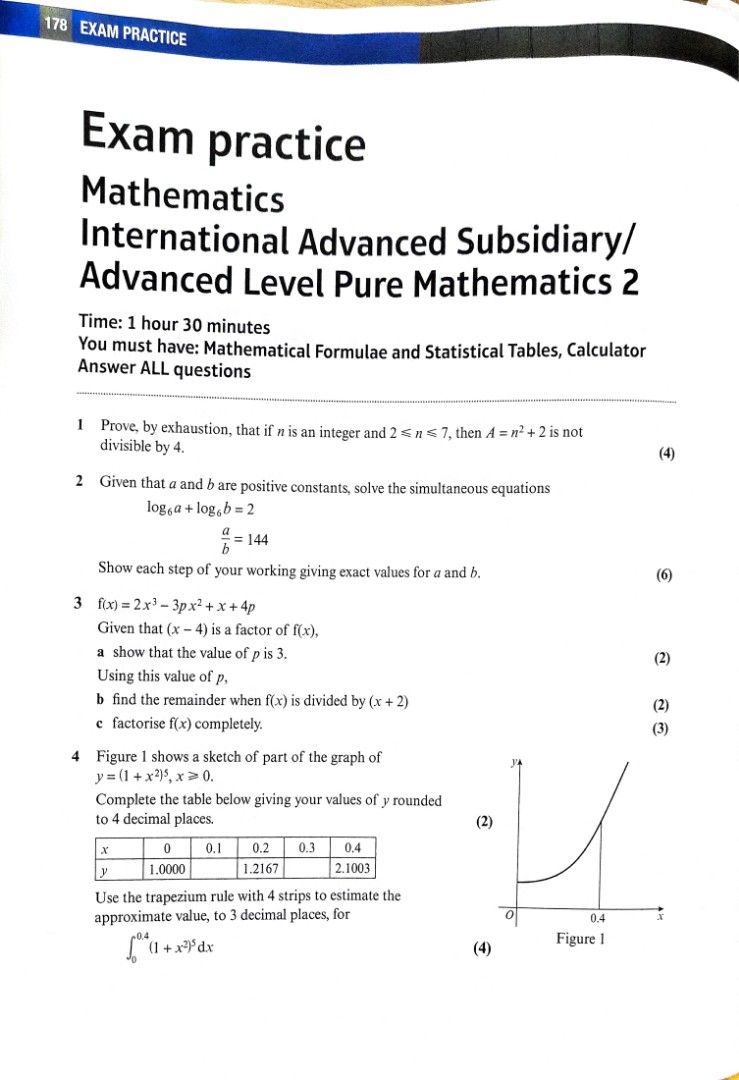 GCE - International A Levels (IAL) PURE MATHEMATICS 2, 興趣及遊戲, 書本 & 文具 ...