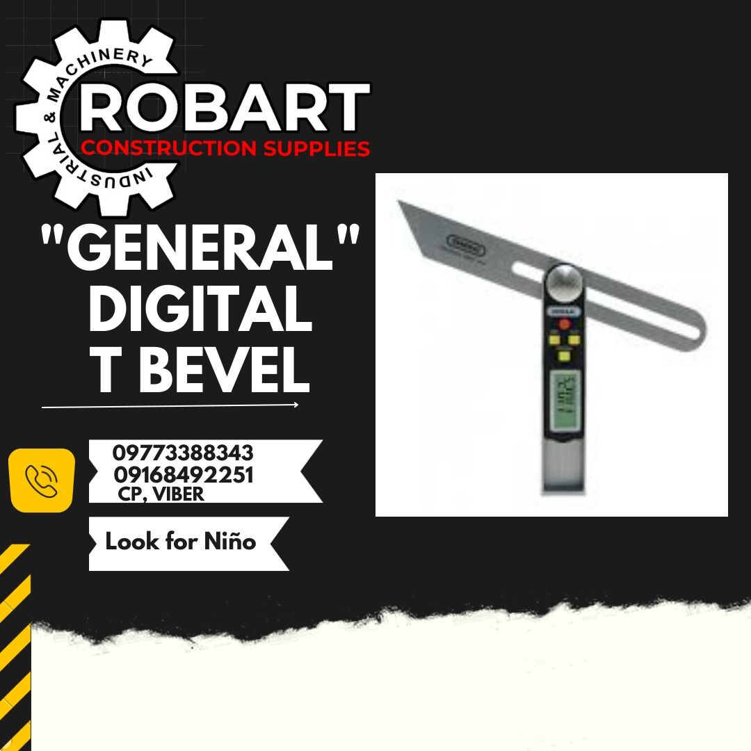 "GENERAL" DIGITAL T BEVEL, Commercial & Industrial, Construction Tools ...