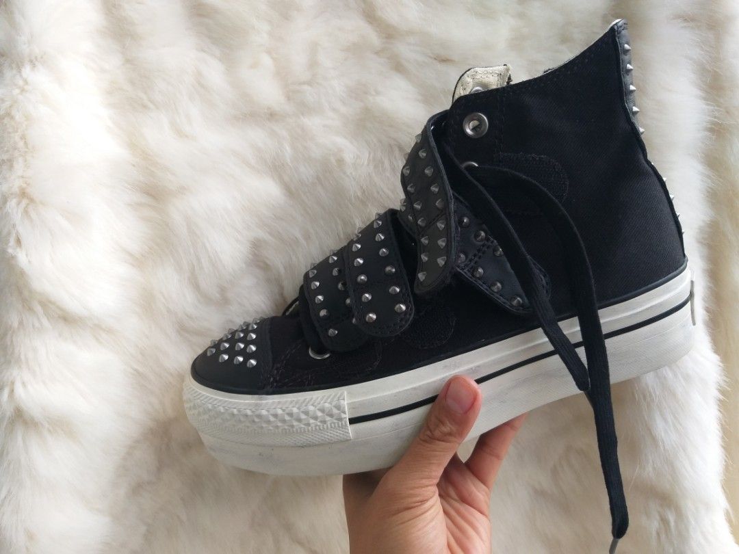 Gothic style converse, Women's Fashion, Footwear, Sneakers on Carousell