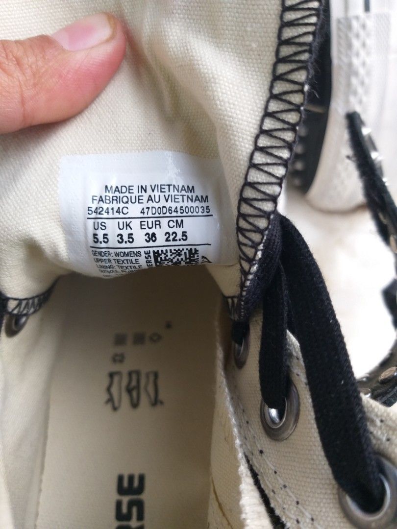 Gothic style converse, Women's Fashion, Footwear, Sneakers on Carousell