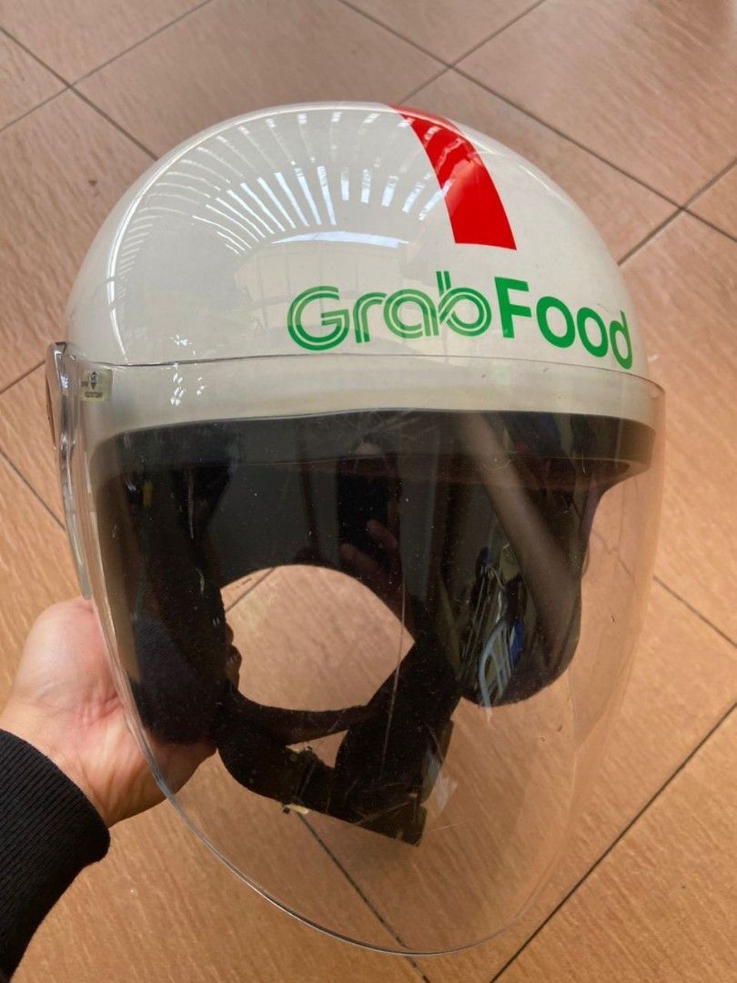 Grab Food Helmet, Motorbikes on Carousell