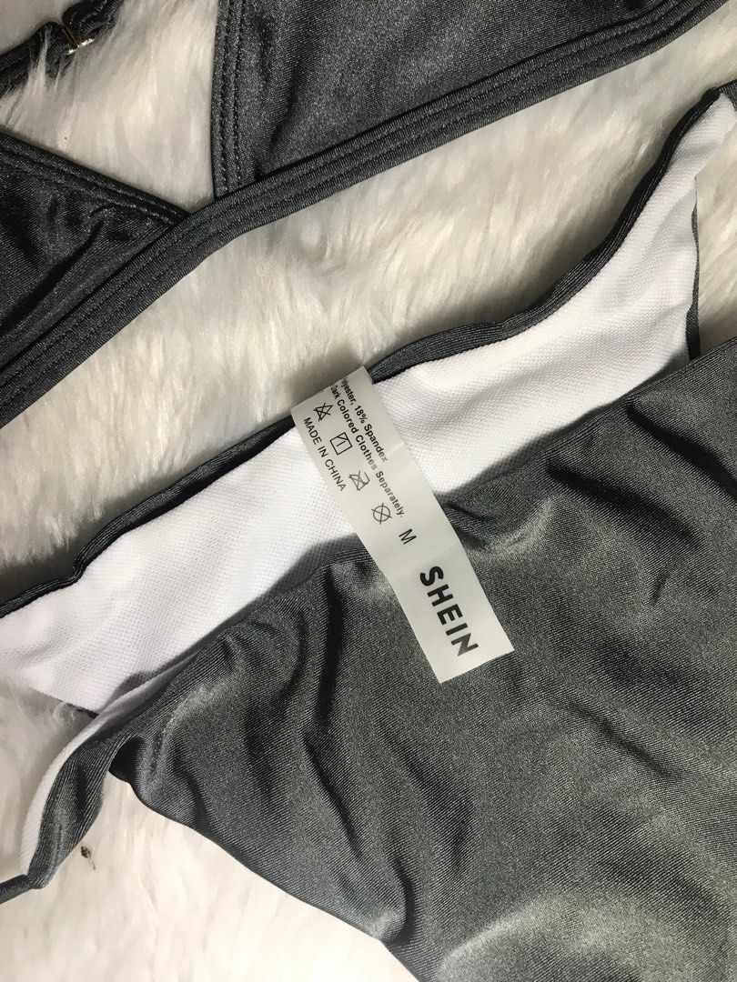 Gray Swimsuit, Women's Fashion, Swimwear, Bikinis & Swimsuits on Carousell