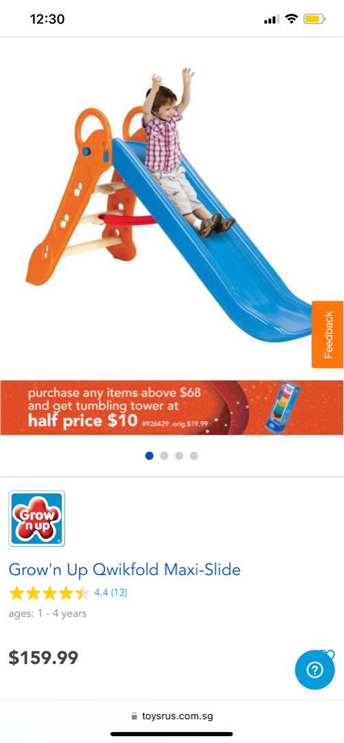 Grow and up maxi slide, Babies & Kids, Baby Nursery & Kids Furniture ...