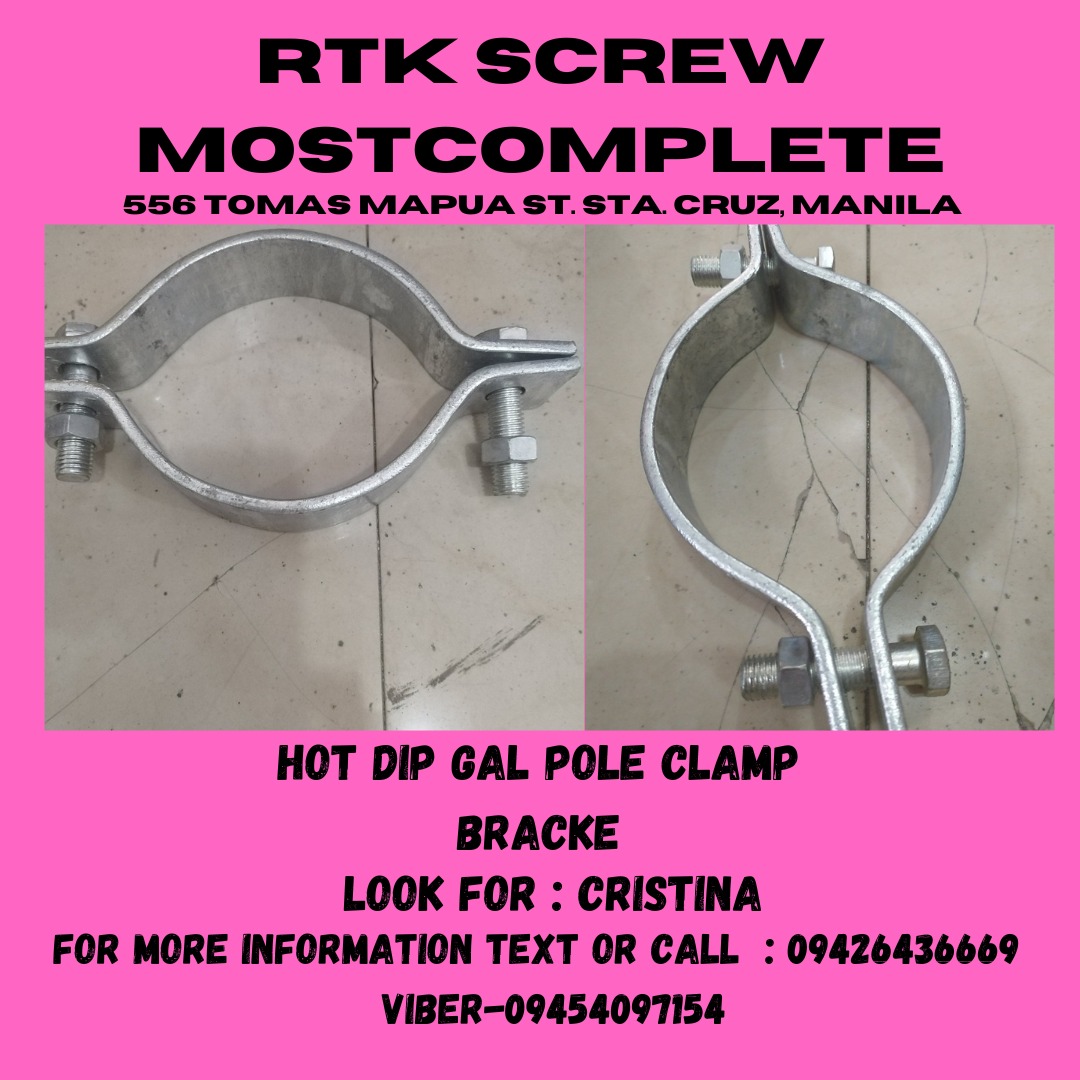 HOT DIP GAL POLE CLAMP BRACKET, Commercial & Industrial, Construction ...