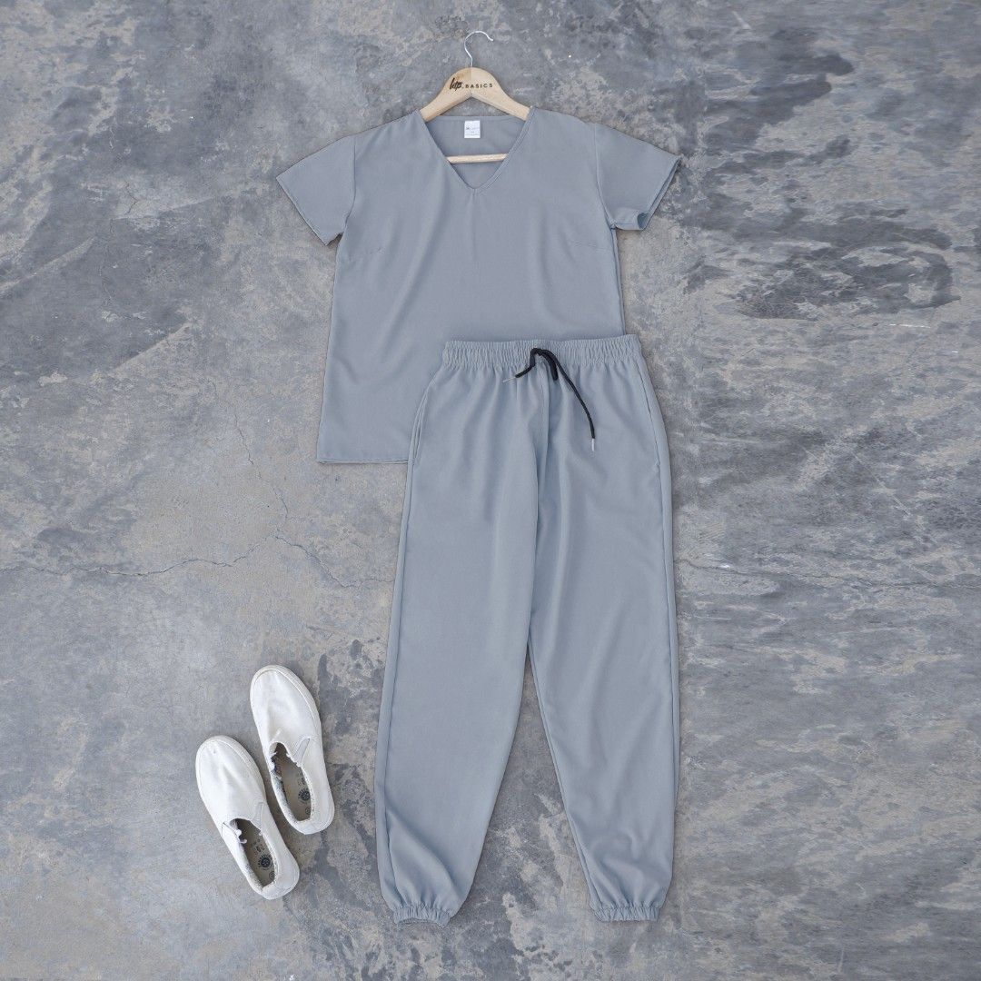 HTP Basics Scrub Suit (set), Women's Fashion, Dresses & Sets, Sets or ...