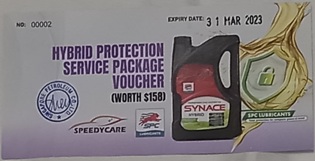 Hybrid Car Servicing Voucher - SAE 0W-20 - Hybrid Protection Package ...