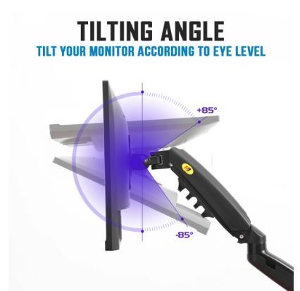 HYDRAULIC MONITOR MOUNTING ARM NB F80 NORTH BAYOU DESK LAPTOP TABLE ...