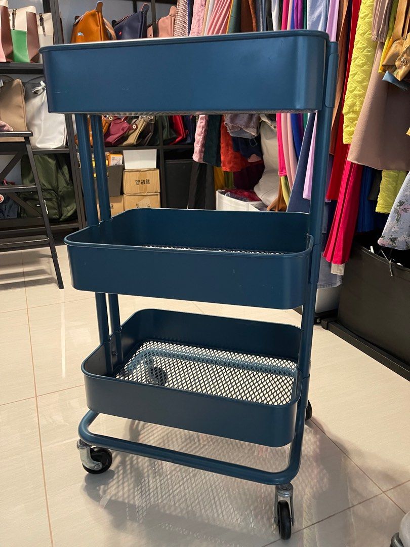 Ikea 3 tier trolley, Furniture & Home Living, Furniture, Shelves ...
