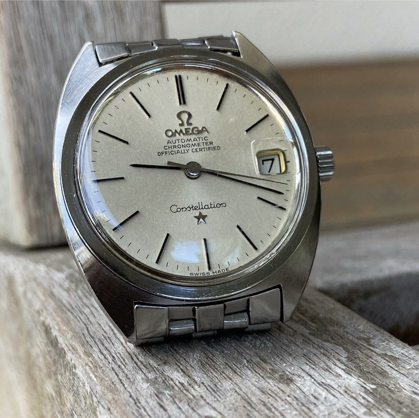(Ivory cream rare dial) Omega Constellation C-shape Chronometer, Luxury ...