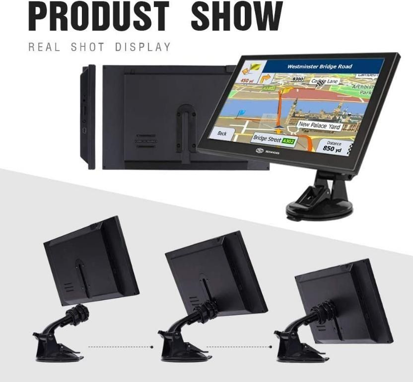 J031) SIXGO GPS Navigation for Car 9 Inch HD Touch Screen Truck GPS ...