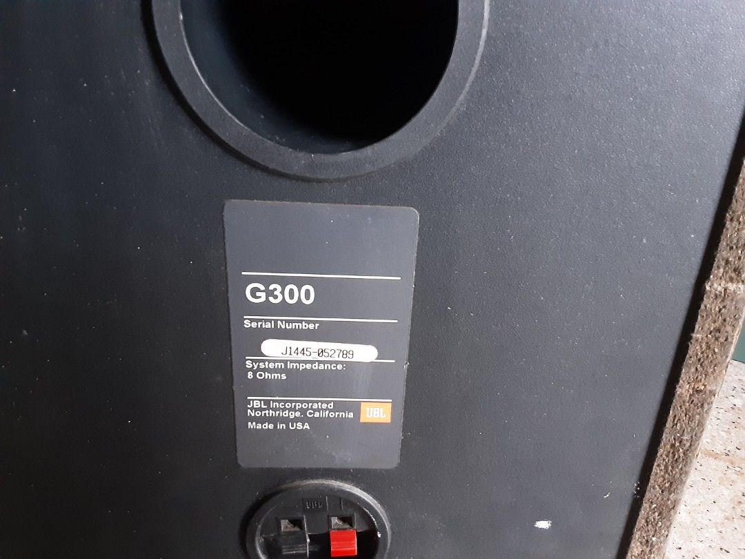 JBL G300 3 way speakers, Audio, Other Audio Equipment on Carousell