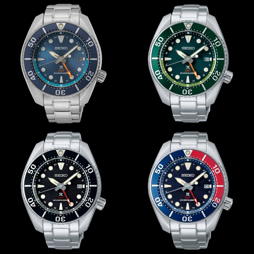 [JDM] Brand New Seiko Prospex Solar GMT Diver's 200m Sumo SFK001 SFK003 ...