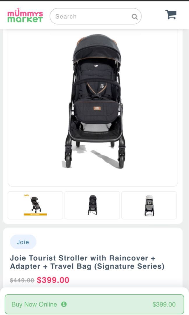 Joie Signature (Parcel Stroller ) with raincoat and bag, Babies & Kids ...