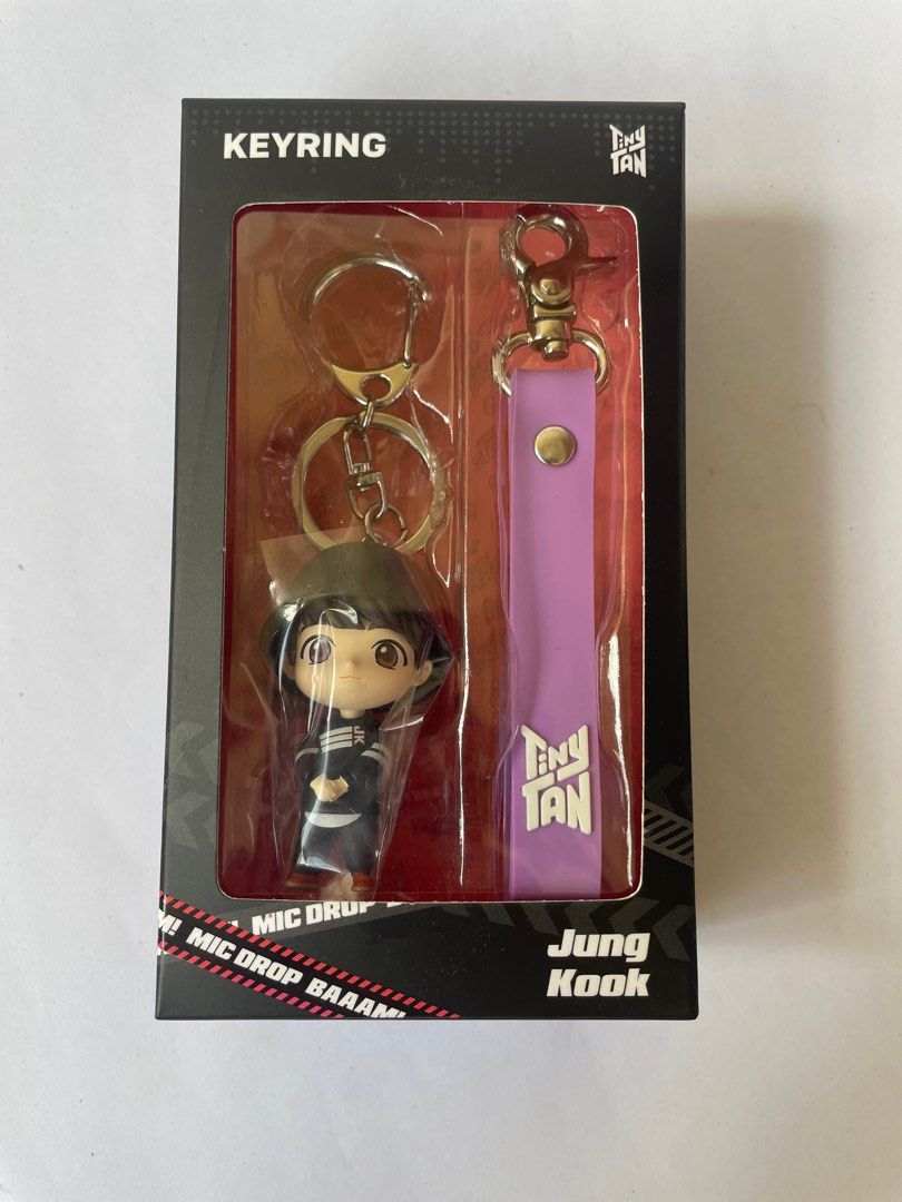Official Tinytan Micdrop Keyring - Jungkook, Hobbies & Toys, Memorabilia & Collectibles, K-Wave ...