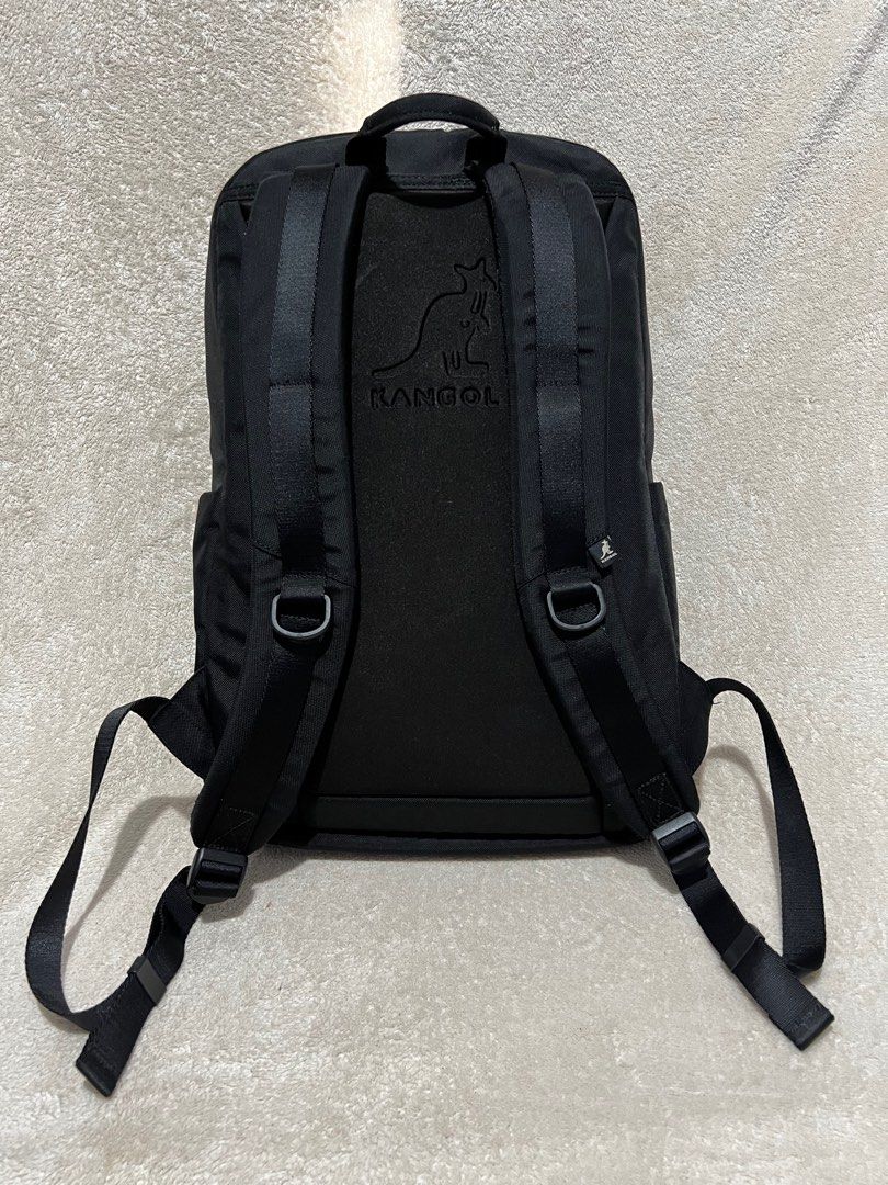 Kangol All Black Business Travel Backpack, Men's Fashion, Bags ...