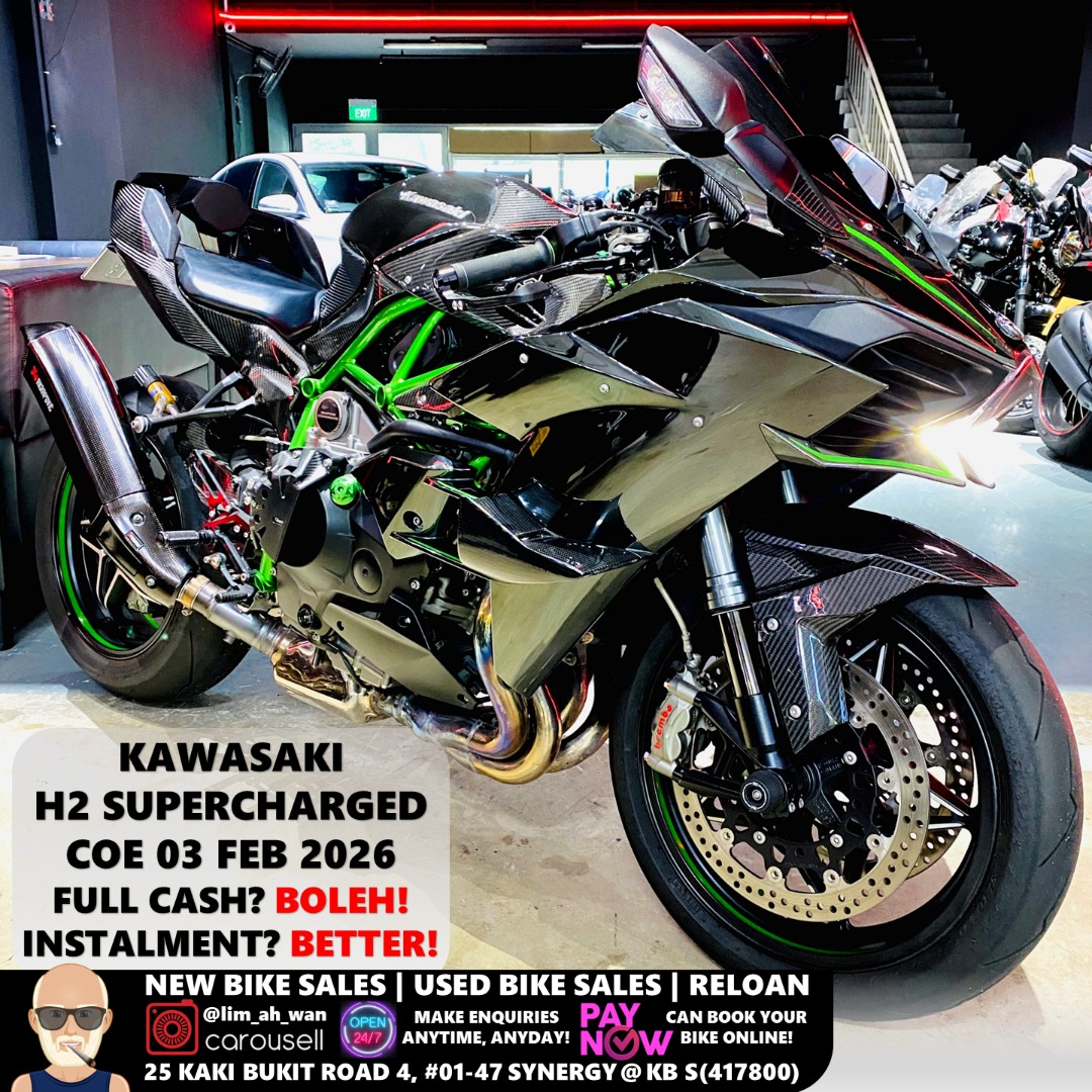 Kawasaki H2 Supercharged (1 of 16 in SG), Motorcycles, Motorcycles for ...