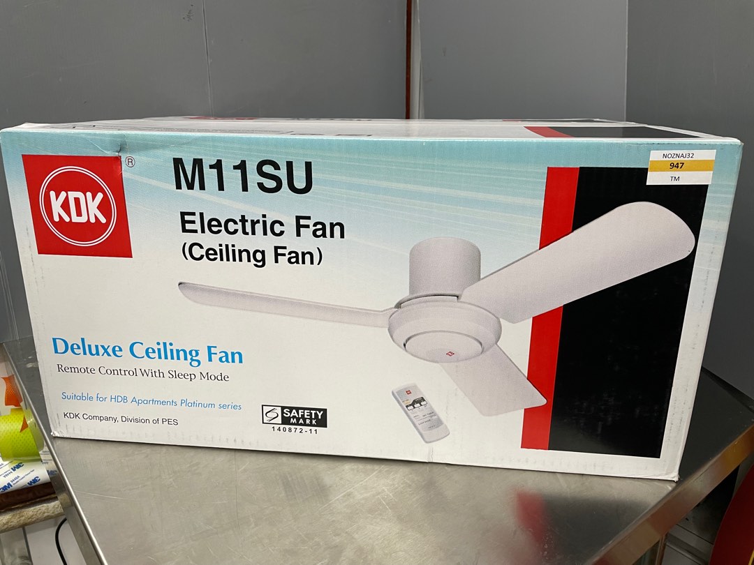KDK Ceiling Fan M11SU (white), Furniture & Home Living, Lighting & Fans ...