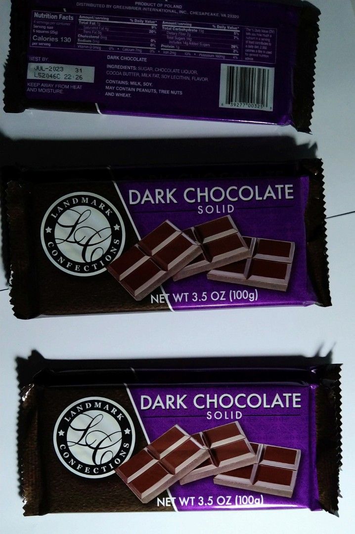 Landmark Confections Poland DARK CHOCOLATES, Food & Drinks, Other Food ...