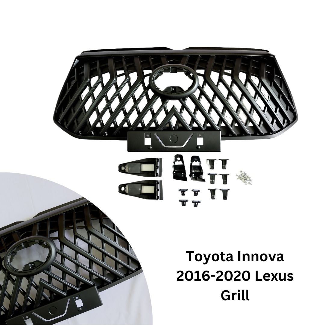 Lexus Grill for Toyota Innova 2016 to 2020 Matte Black, Car Parts ...