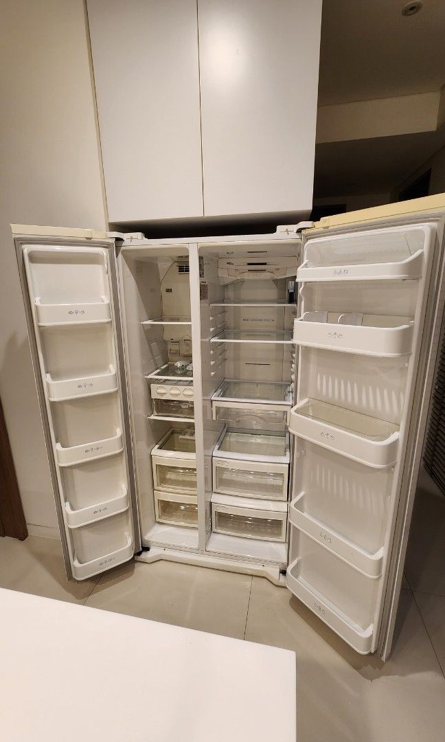 LG 581L Super White Side by Side Fridge, TV & Home Appliances, Kitchen ...