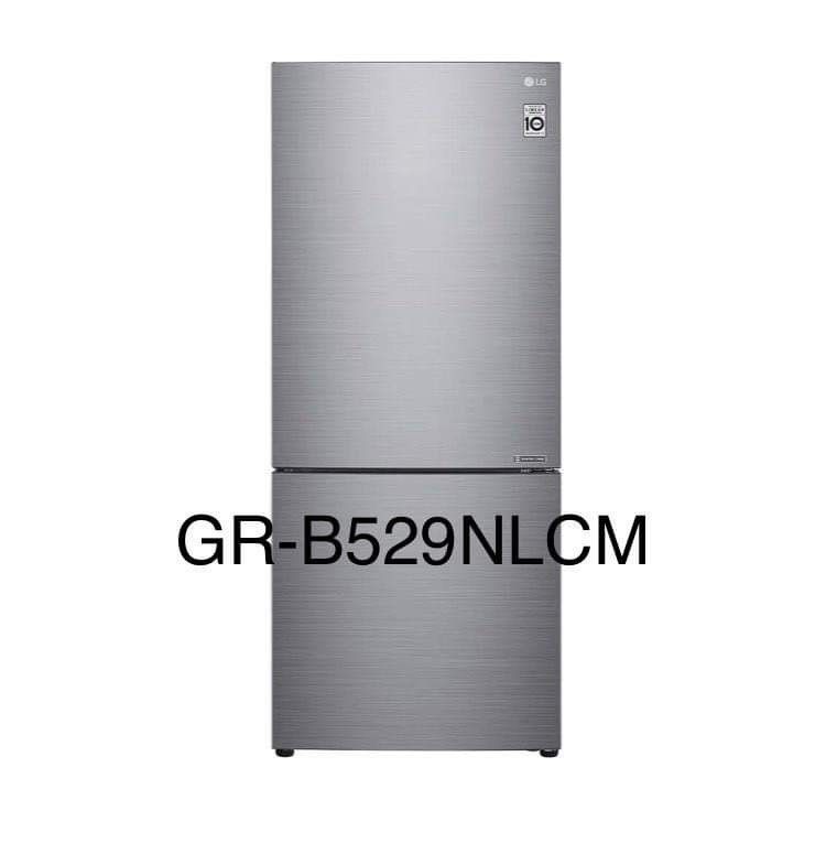 Lg bottom freezer no frost inverter 11.8cuft gr-b369nlrm grb369nlrm 11 ...