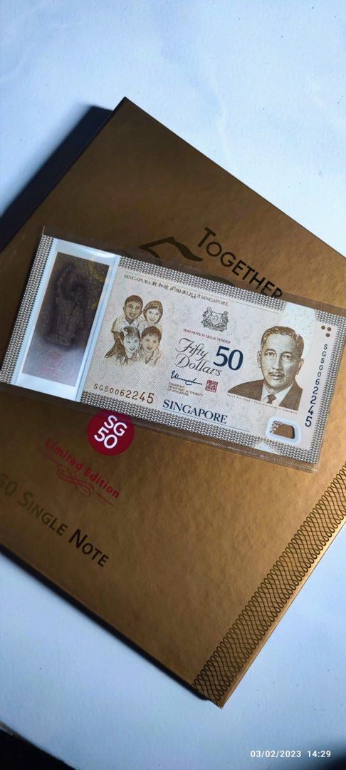 Limited edition SG $50 Note, Hobbies & Toys, Memorabilia & Collectibles ...