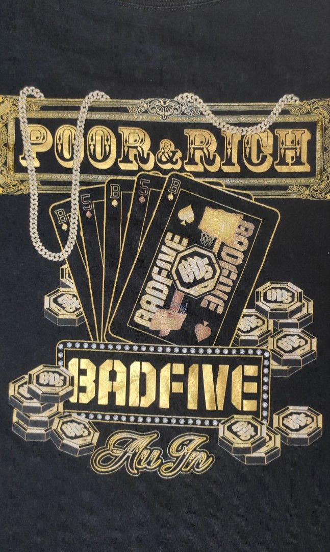 lining BADFIVE T-SHIRT, Men's Fashion, Tops & Sets, Tshirts & Polo ...