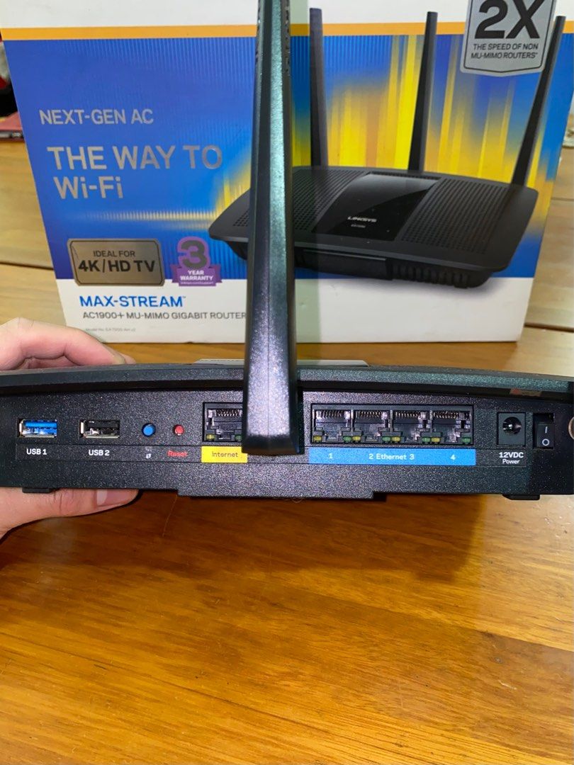 Linksys WiFi Router Max-Stream AC1900+, Computers & Tech, Parts ...