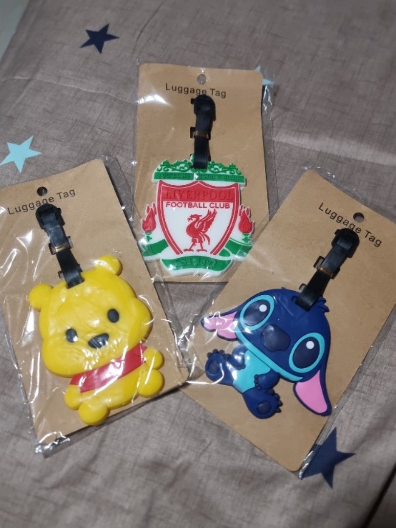 Luggage tag winnie the pooh, Liverpool, stitch, Hobbies & Toys, Travel ...