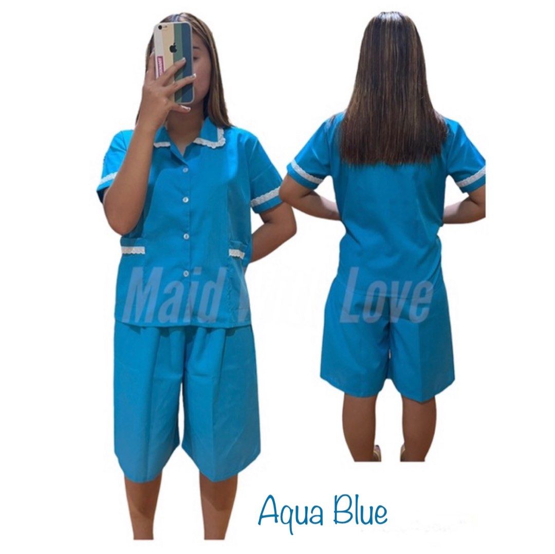 Maid Uniform - Lace Style (Blouse and Short), Women's Fashion, Dresses ...