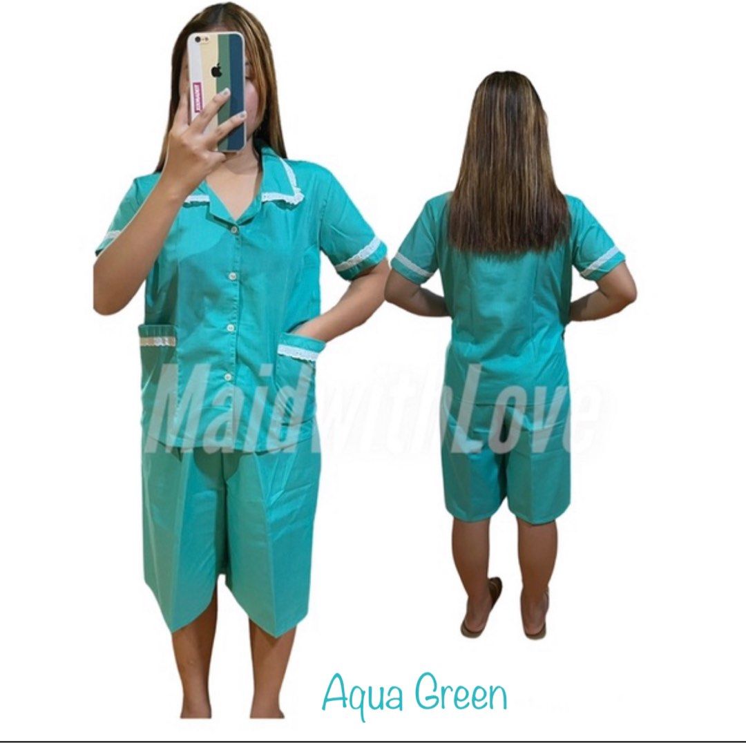 Maid Uniform - Lace Style (Blouse and Short), Women's Fashion, Dresses ...