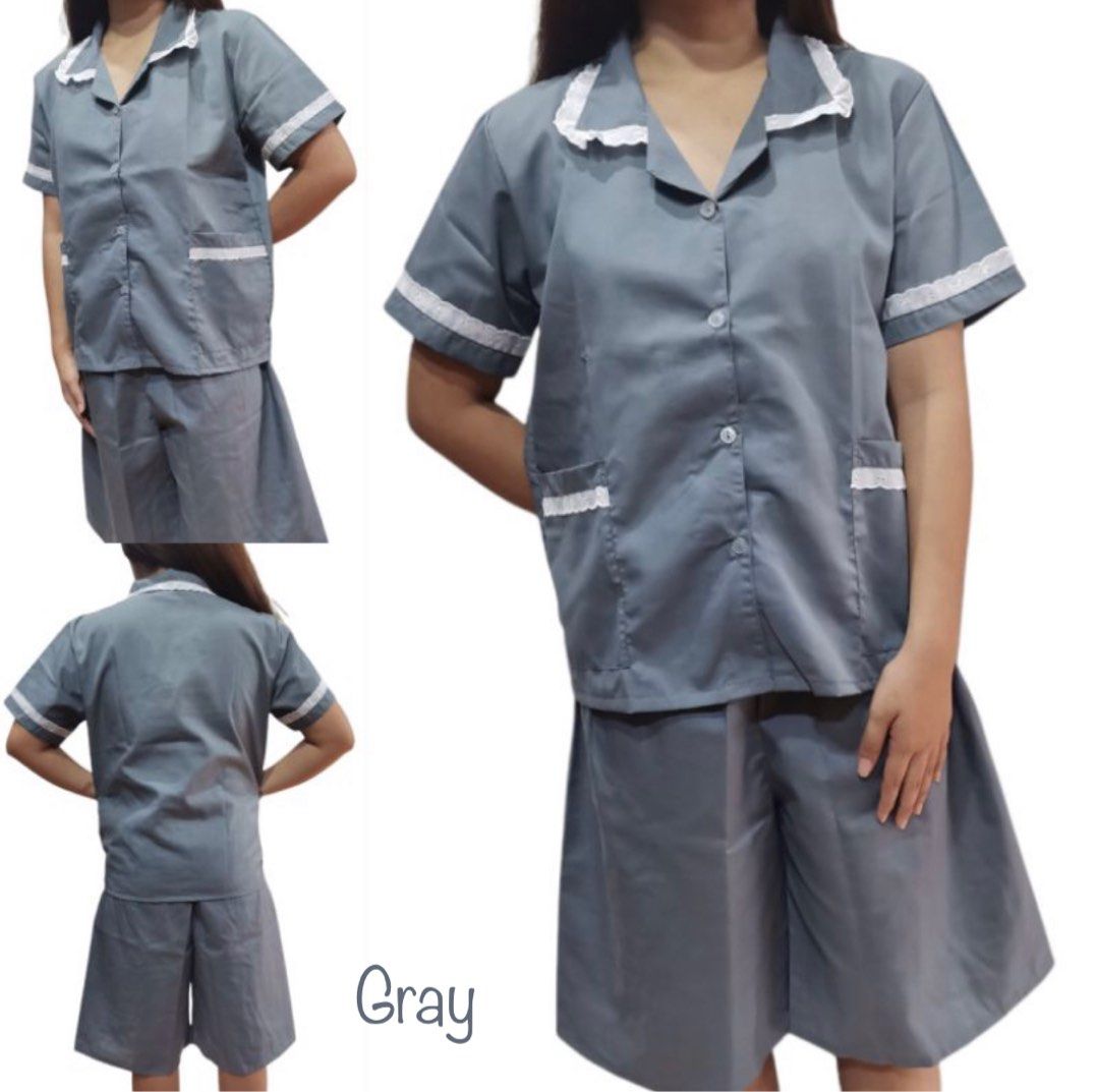 Maid Uniform - Lace Style (Blouse and Short), Women's Fashion, Dresses ...