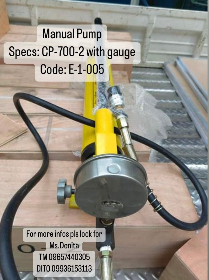Manual Pump, Commercial & Industrial, Industrial Equipment on Carousell