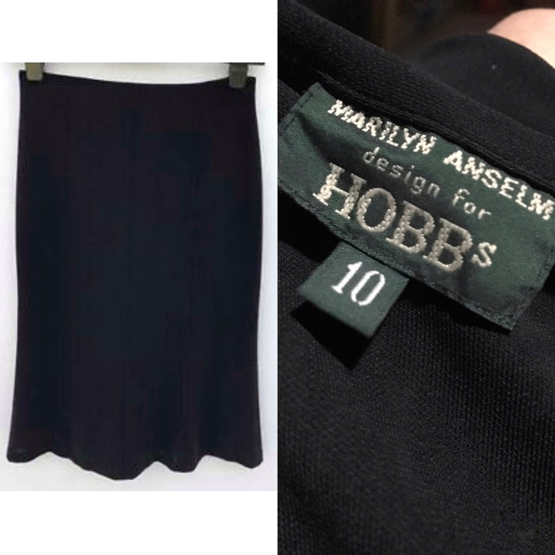 Marilyn Anselm Hobbs black wrap skirt, Women's Fashion, Bottoms, Skirts ...