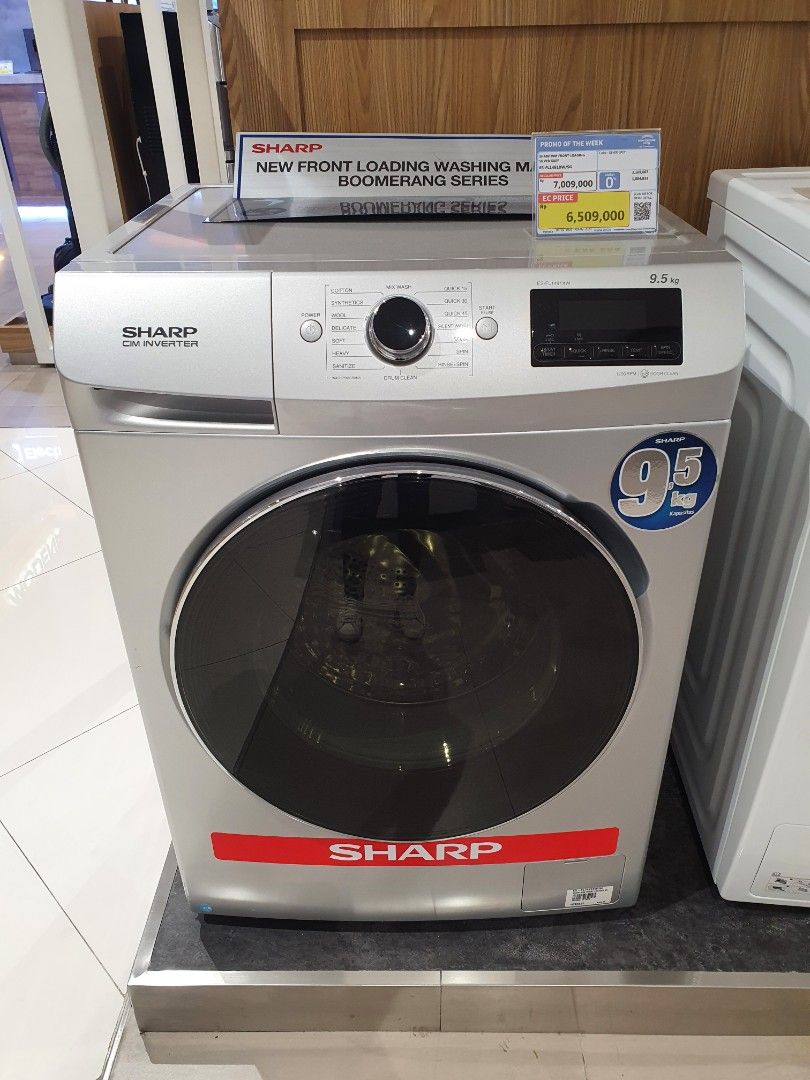 Mesin cuci SHARP Front Load 9.5KG Dp Mulai 0g Gratis Hingga 2x Cicilan ...