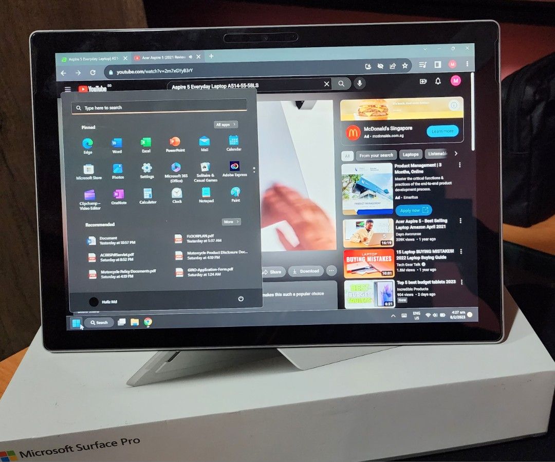 Microsoft Surface Pro 6, Computers & Tech, Laptops & Notebooks on Carousell