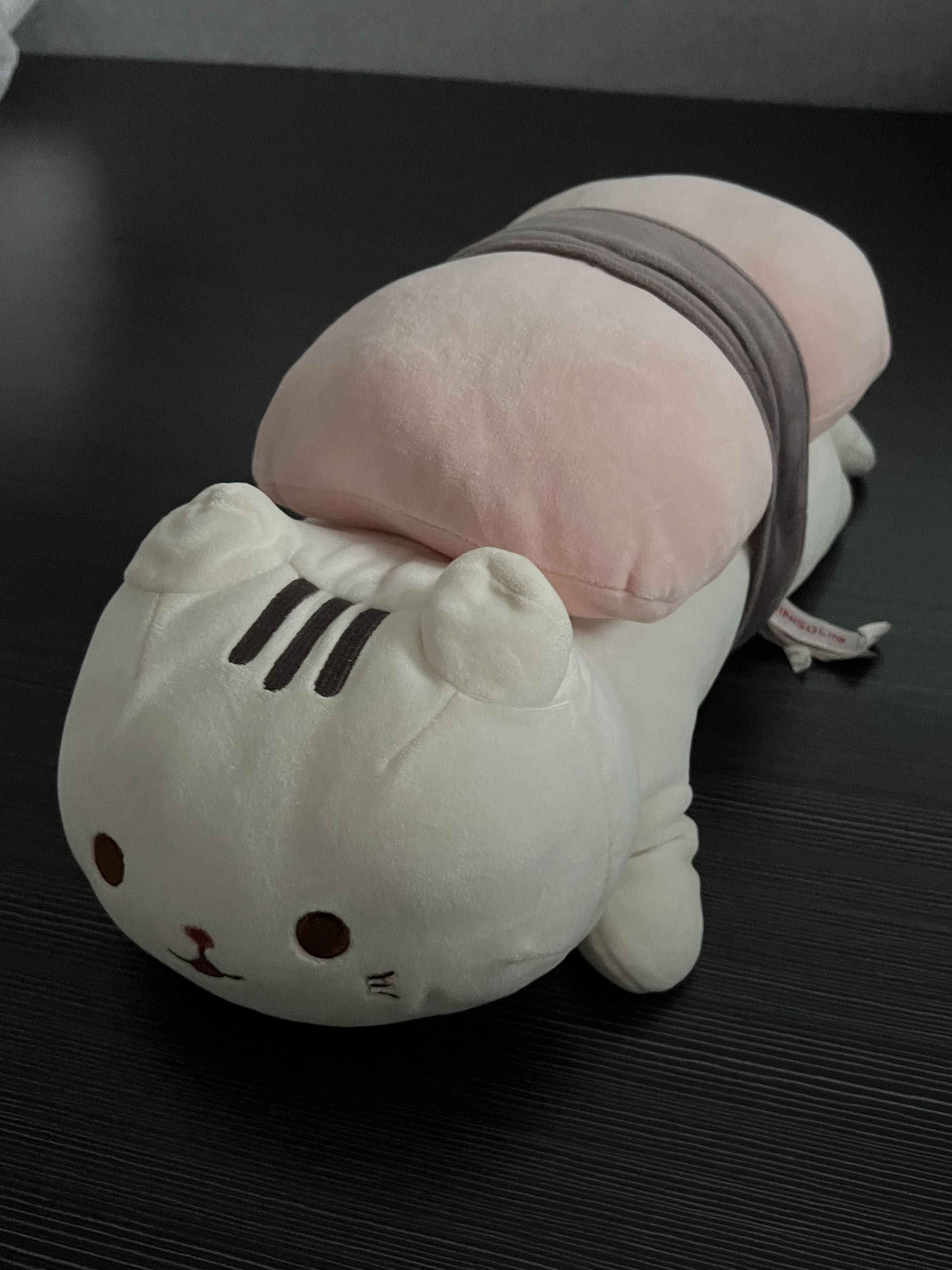 miniso cat sushi soft toy + bolster (unbranded), Hobbies & Toys, Toys ...