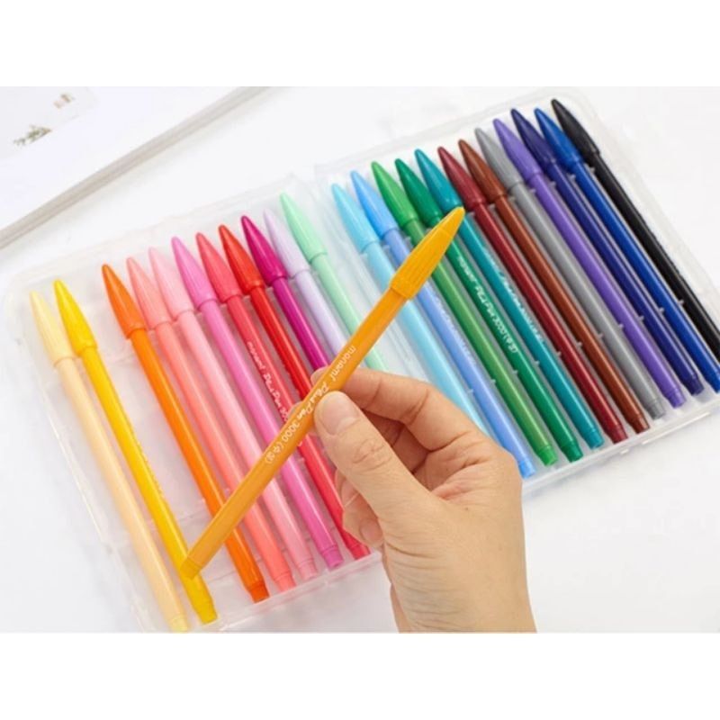 MONAMI Plus Pen 3000 Non-Permanent Fine Liner 24 Colors on Carousell